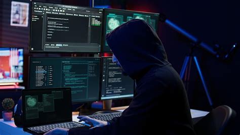 Premium Photo Hacker Arriving In Hidden Underground Shelter Prepared