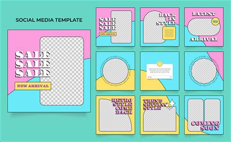 소셜 미디어 템플릿 배너 패션 판매 프로모션입니다 완전히 편집 가능한 정사각형 포스트 프레임 퍼즐 유기농 판매 포스터 벡터 배경입니다 가구에 대한 스톡 벡터 아트 및 기타