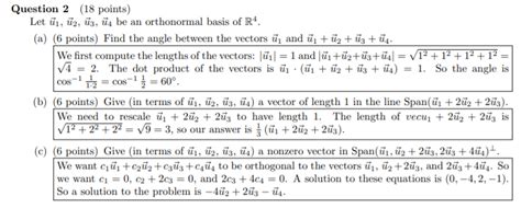Linear Algebra Give In Terms Of Orthonormal Basis A Vector In A Given Span Mathematics