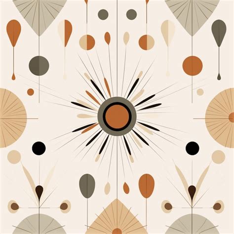 Premium Ai Image There Is A Pattern Of Abstract Shapes On A White Background Generative Ai