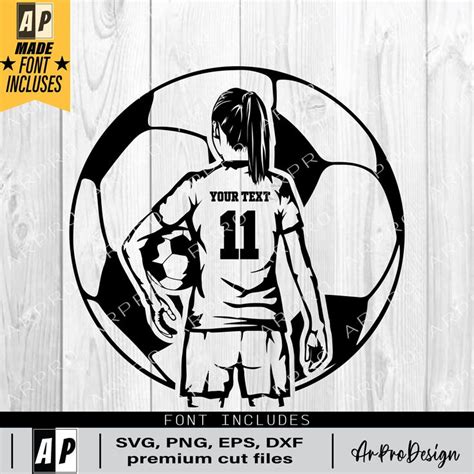 Soccer Svg Png Soccer Girl Player Svg Soccer Ball Svg Soccer Svg