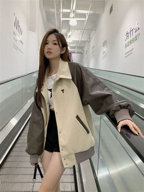 야구 유니폼 봄 가을 새 코트 나그랑 캐주얼 오버핏 카라 Pk 가죽 자켓