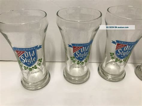 Set Of 4 Vintage Heilemans Old Style Small Beer Glasses Pure 2090424
