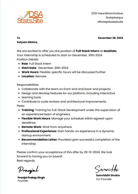 Satyam Mishra On Linkedin Internship Fullstack Dsastats Careerjourney