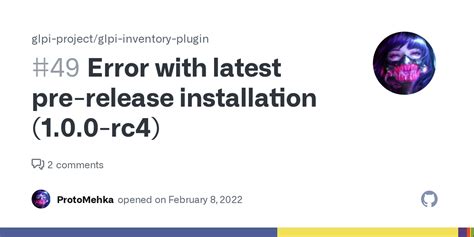 Error With Latest Pre Release Installation Rc Issue Glpi Project Glpi Inventory