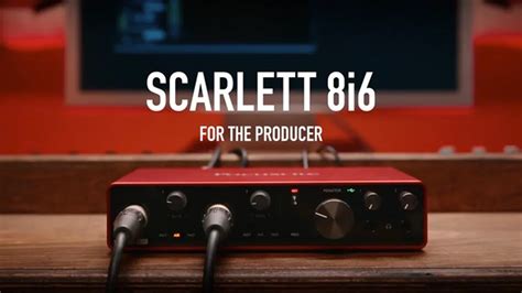 Focusrite Scarlett 8i6 Usb Audio Interface Gen 3 For Producers Musicians Bands High Fidelity