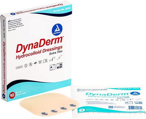 Dynarex Dynaderm Hydrocolloid Dressings Sterile Moist Bandages Used