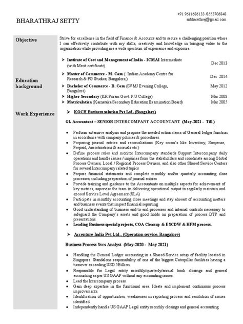 Bharathraj Cv Koch Pdf Accounting Financial Statement