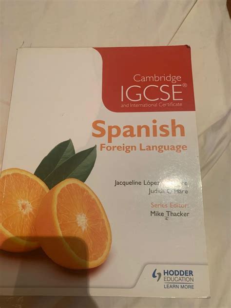 Igcse Spanish Textbook Hobbies And Toys Books And Magazines Textbooks On