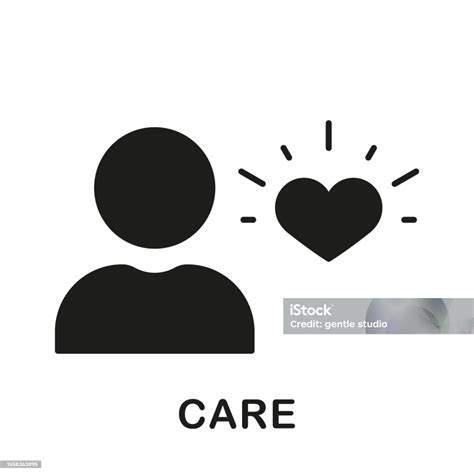 실루엣 아이콘을 돌보고 사랑하십시오 하트 모양의 단색 기호를 가진 사람 자선 및 자선 서명 우정 가족 지원 글리프 픽토그램