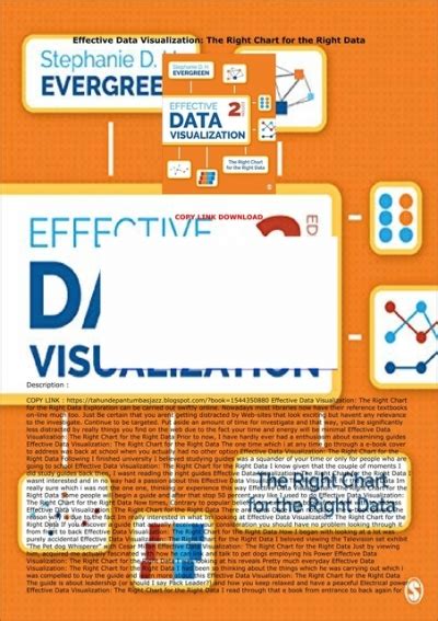 Effective Data Visualization The Right Chart For The Right Data