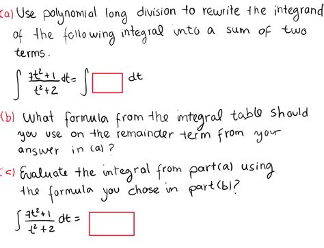 Solved A Use Polynomial Long Division To Rewrite The Chegg