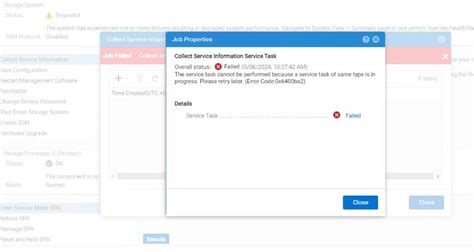 Dell Unity Data Collection Error Code0x6400ba2 Dell Correctable