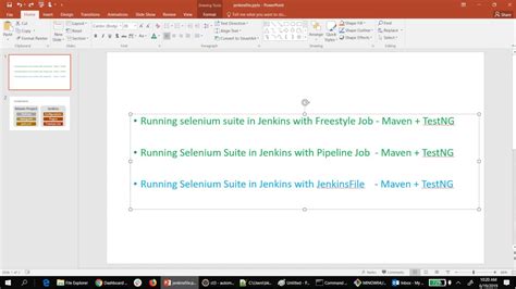 3 Running Selenium Suite In Jenkins With Jenkinsfile Maven Testng Youtube