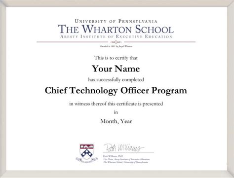 Wharton Cto Program Review July 2025