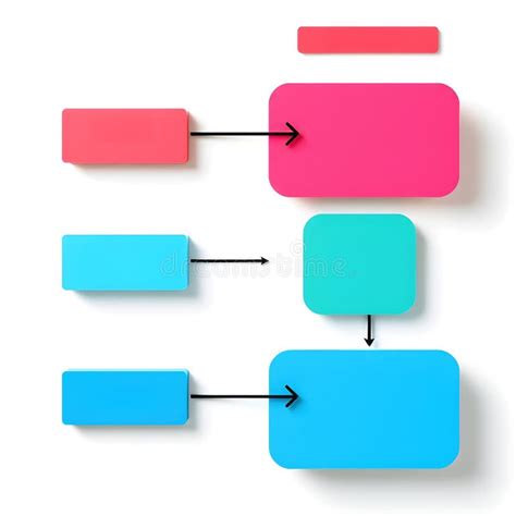Blank Process Flow Chart Stock Illustration Illustration Of Report