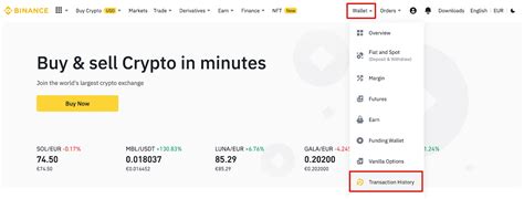 Cómo generar el historial de transacciones Binance Support