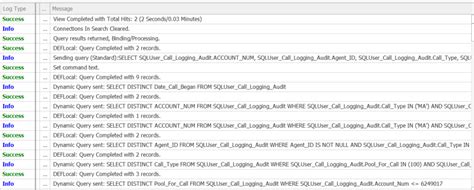Feature 724 Logs Log Query Executed In Dynamic Queries