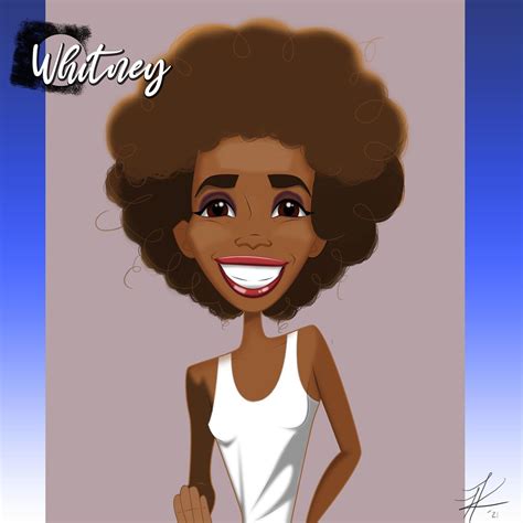 Whitney Houston Caricature