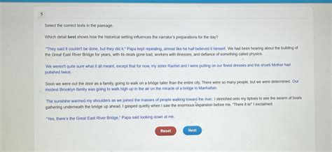 Solved 5 Select The Correct Texts In The Passage Which Detail Best