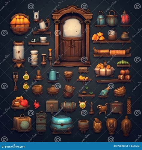 item game 2d stock illustration illustration of games 277822751