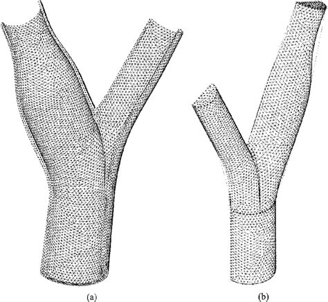 Finite Element Meshes Used For The Solid A And Fluid B Domains Download Scientific Diagram