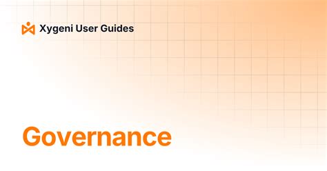 Governance Xygeni User Guides