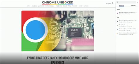 First Look Chromes Reading List Gets A Slide Out Side Panel