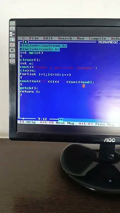 How To Make Table Program In Cprogramming Programlooptableshorts