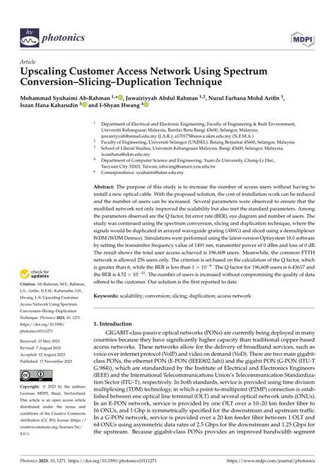 Pdf Upscaling Customer Access Network Using Spectrum Conversion