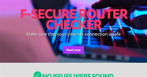 Information Technology F Secure Router Checker Verificare Che La Connessione Ad Internet Sia