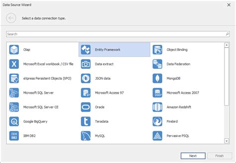 Binding To Ef Data Sources Business Intelligence Dashboard Devexpress Documentation