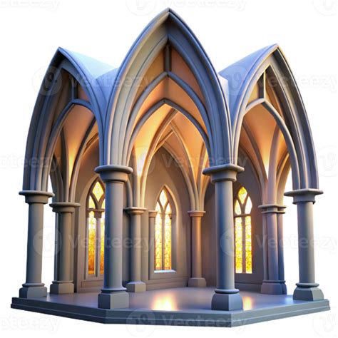 Magnificent Classic A Medieval Cathedral Interior Soaring Arches
