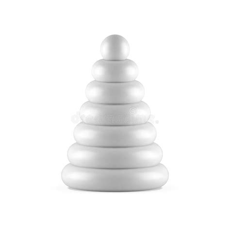 Cute Abstract Xmas Tree Circle Rings Stack Triangle Cone Shape Winter