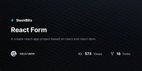 React Form Stackblitz