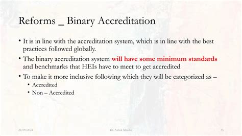 Naac Binary Accreditation Update Pptpptx