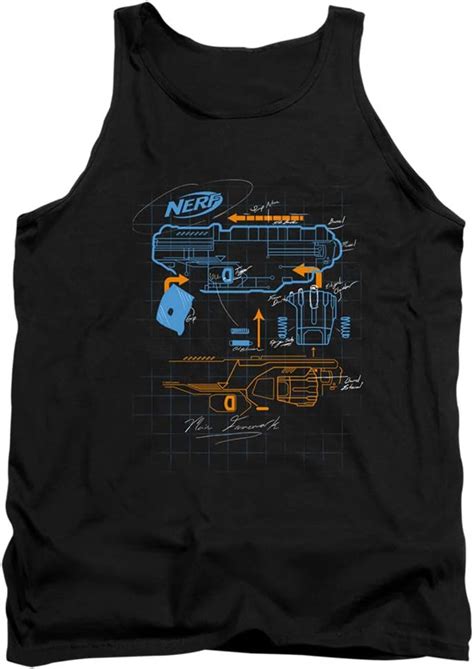 Nerf Deconstructed Nerf Gun Unisex Adult Tank Top For Men