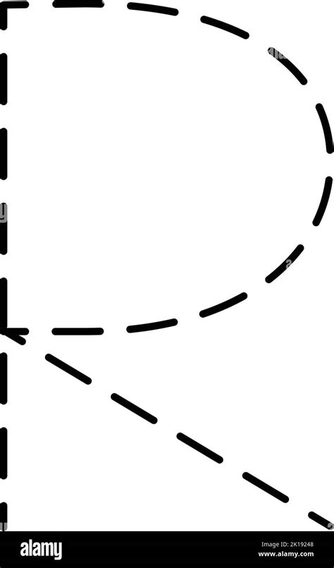 Alphabet R Tracing Cut Out Stock Images And Pictures Alamy