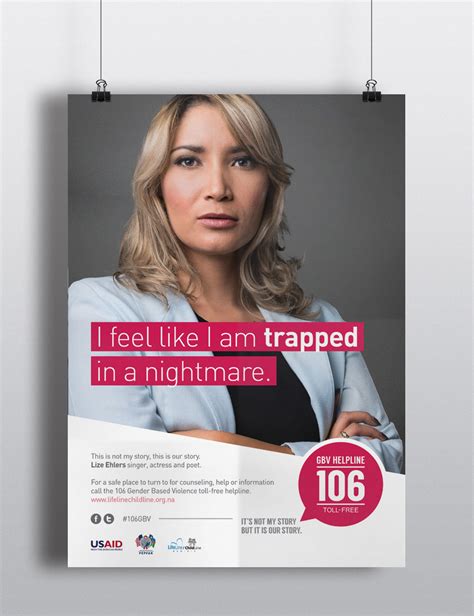 Gender Based Violence Helpline Campaign 106gbv On Behance