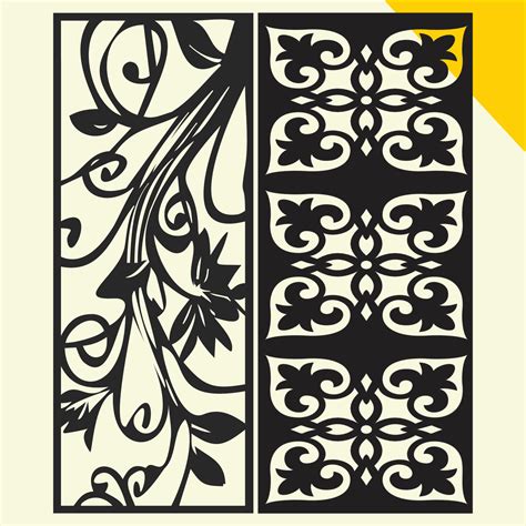 Jali Design For Graphic And Cnc Router Geometric Laser Cutting Vector Pattern 14915531 Vector