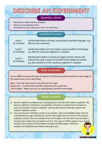 guide to answering gcse science 6 mark exam questions describe an