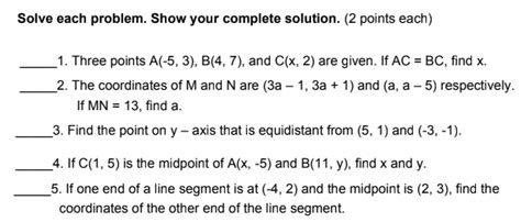 solved solve each problem show your complete solution 2