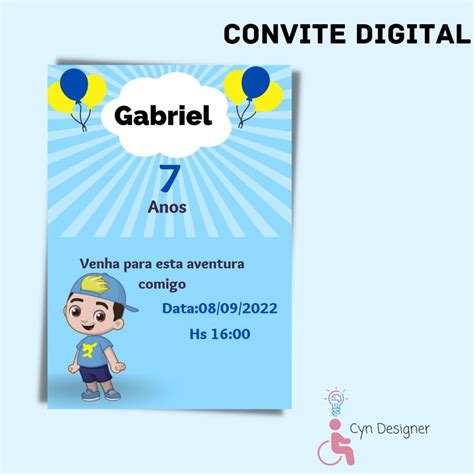 Convite Lucas Neto No Elo7 Cyn Designer 1a0a79b