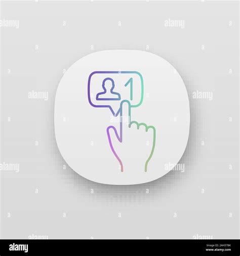 New Follower Button Click App Icon Uiux User Interface Web Or Mobile