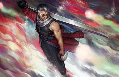 Auron Final Fantasy And 1 More Drawn By Dorkartist Danbooru