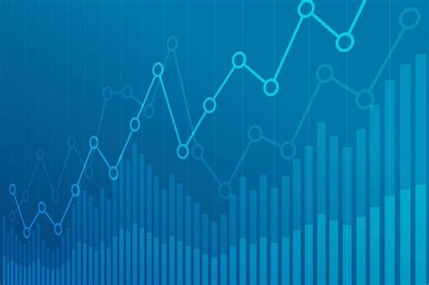 추상 금융 차트 프리미엄 벡터