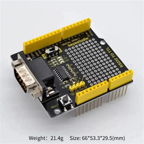 Escudo De Conversión Rs232 A Ttl Compatible Con Arduino Openelab