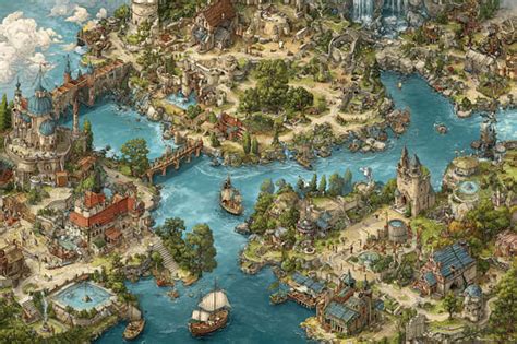Draw 2d Rpg Fantasy Map Landscape Dndart Map Design By Jessipowell