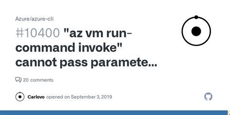 Az Vm Run Command Invoke Cannot Pass Parameters To A Linux Machine Via A Script File · Issue