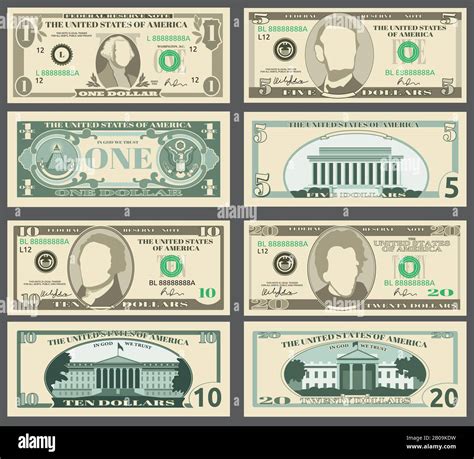 Plantilla De Dólar En Blanco Para Imprimir